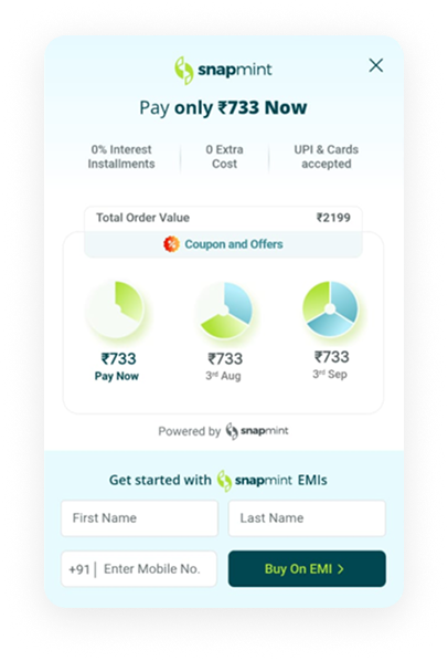 EMI on UPI & Pay Later Solutions | Pay in Parts